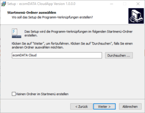Cloud Server einrichten (Windows) – support.ecomdata.de – die Hilfe Seite von ecomDATA