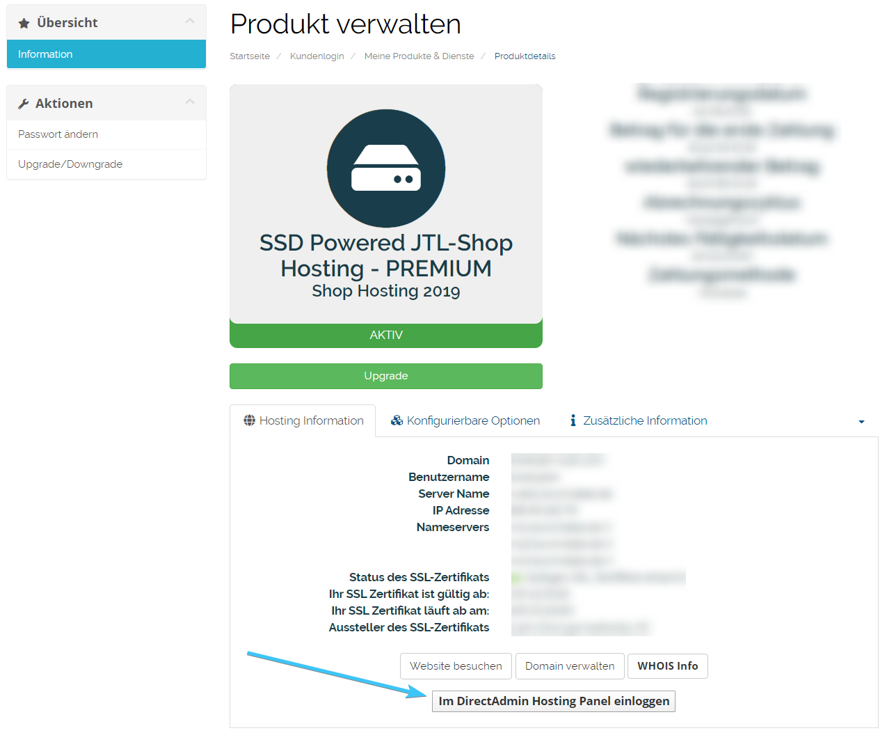 DirectAdmin Einstieg – support.ecomdata.de – die Hilfe Seite von ecomDATA